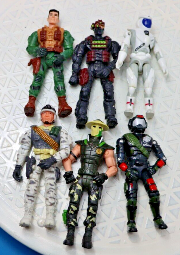 LANARD Corps Action Figure lot (6) Military Toys No Accessories 1994 ...