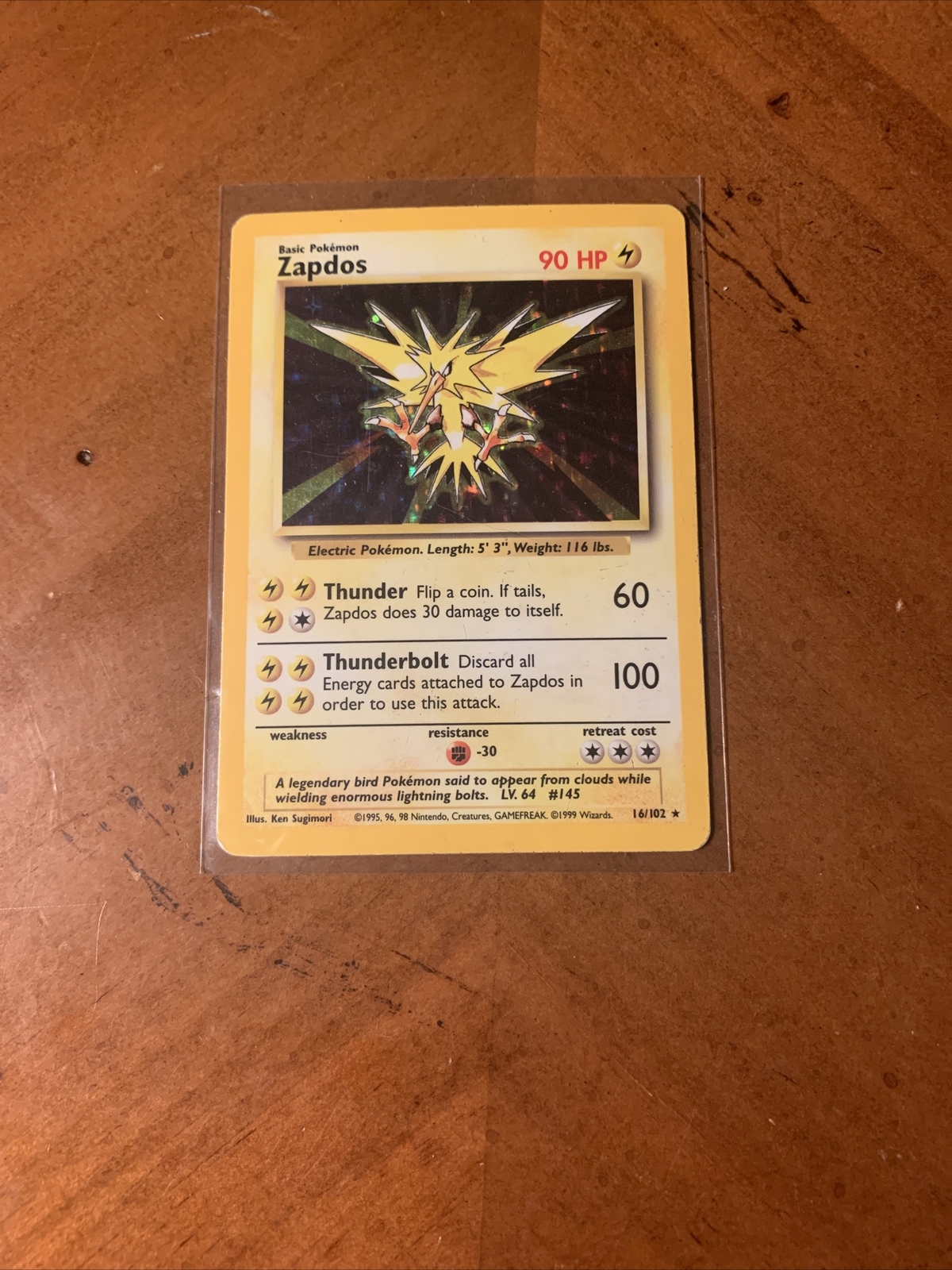 Pokémon TCG Zapdos Base Set 16/102 Holo Unlimited Holo Rare | eBay