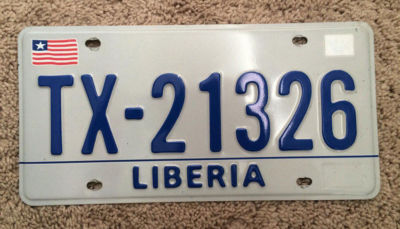 Liberia license plate* | eBay