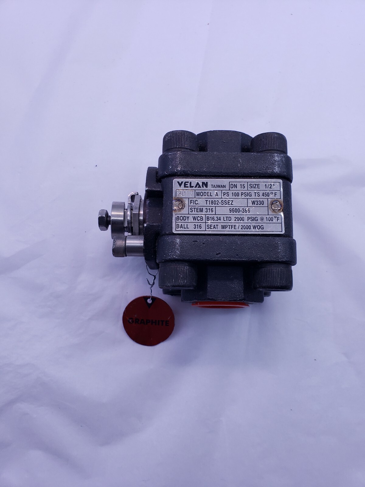 Ball Valve VELAN T1802-SSEZ 1/2" 2000CWP model A, Free Shipping | eBay