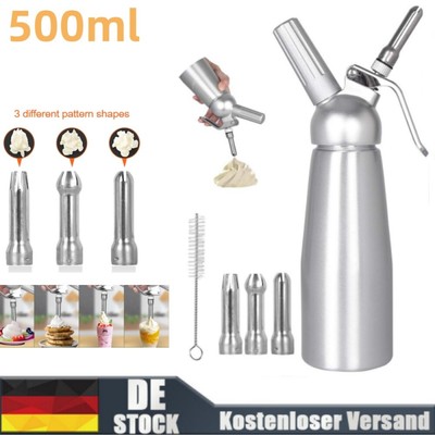 Profi Aluminium Sahnesyphon Sahnespender Espuma Flasche Sahne ...