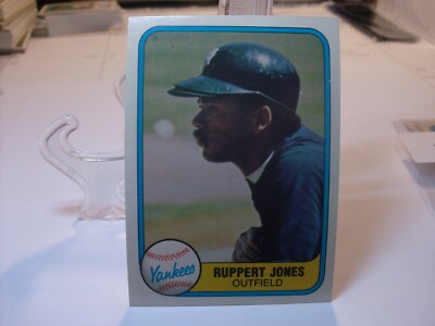 1981 Fleer Baseball #101 - Ruppert Jones - New York Yankees (98860) | eBay