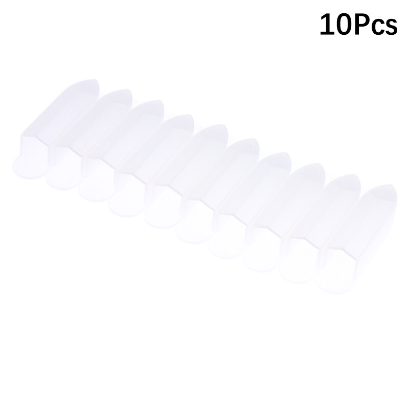 10PCS Transparent Dead Skin Clamp Sleeve Nipper Cover Protective Sleeve ...