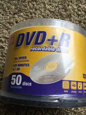 Staples DVD+R 4.7GB 120 Minute 16X Speed 50 Pack - New | eBay
