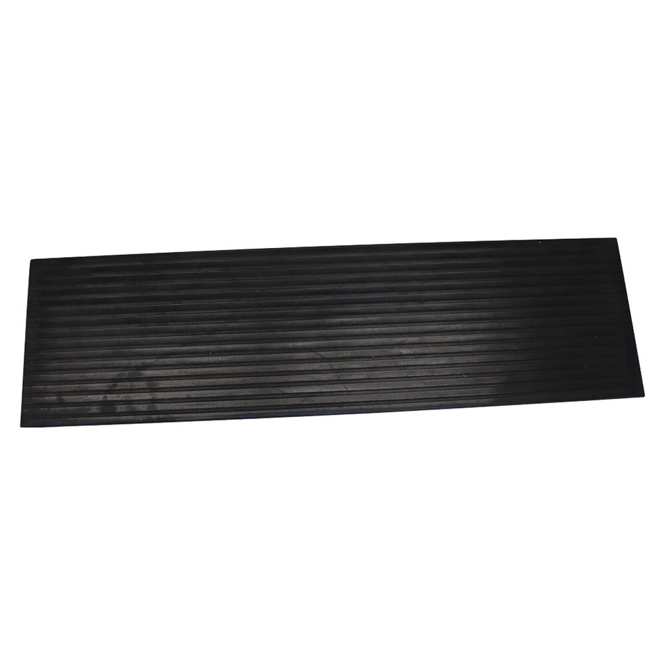 Non-Slip Solid Rubber Threshold Ramp cuttable Black Engineering ...