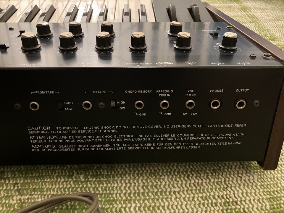 Korg Polysix Synthesizer 61-Key CV/Gate Chorus Phaser Ensemble 1981 ...