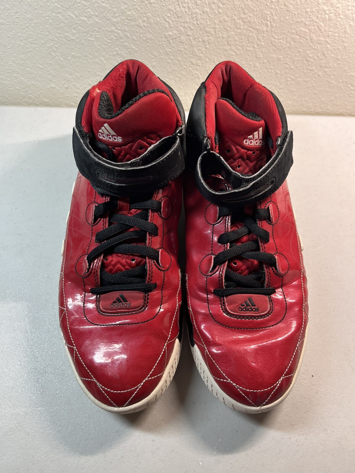 Adidas TS Commander Basketball Red White Shoes Size 1… - Gem