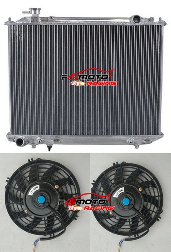 Radiator+Fans For 1996-2011 Ford Courier/Ranger PJ/PK Mazda B-Series ...