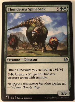 MTG Thundering Spineback Jumpstart 437 Regular Uncommon | eBay