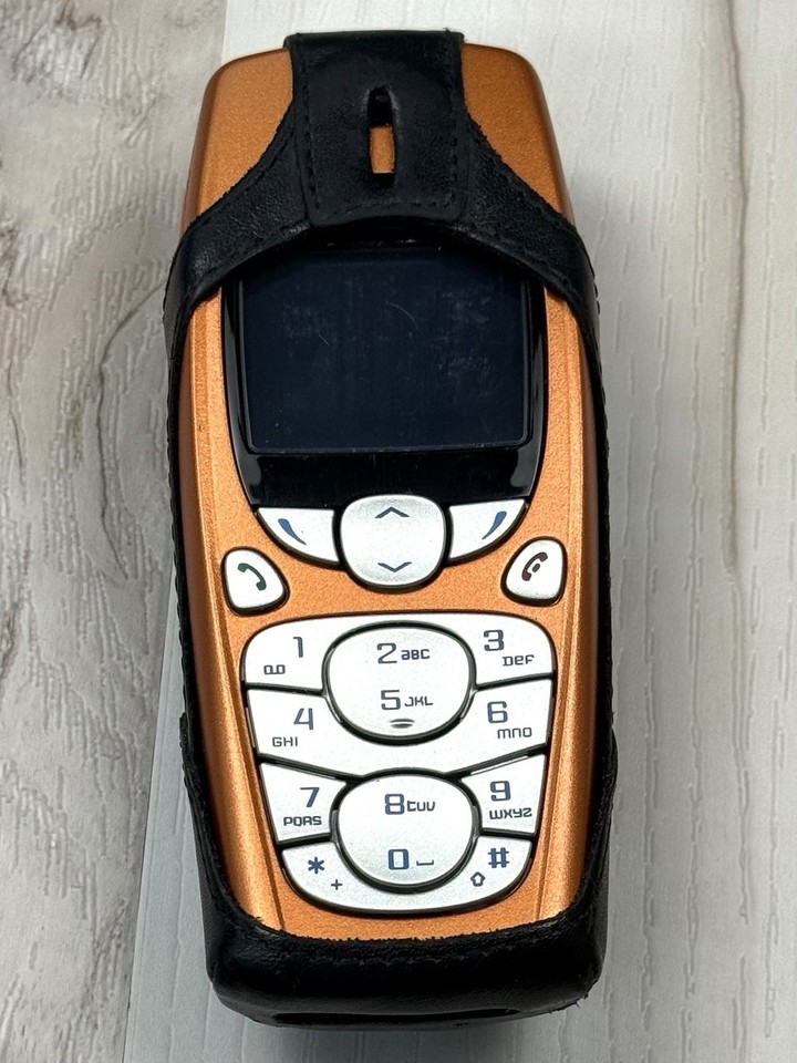 VTG 2003 NOKIA 3560 Orange Candybar Mobile CELL PHONE w/ Power Supply ...