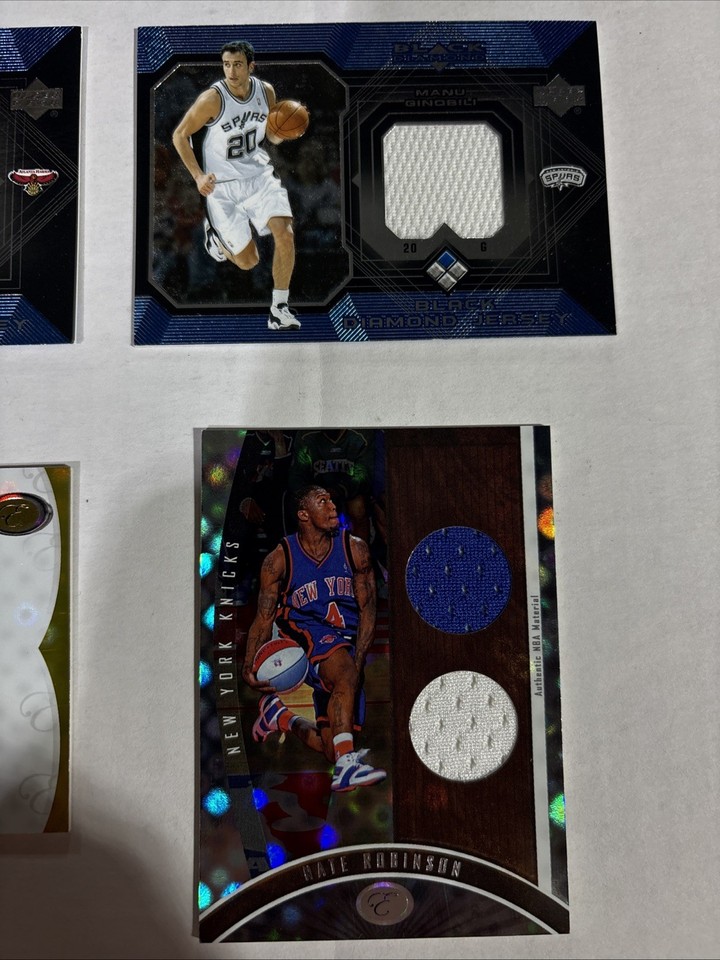 NBA Basketball Jersey Lot - Ginobili, Robinson /99, Josh Smith, Miller ...