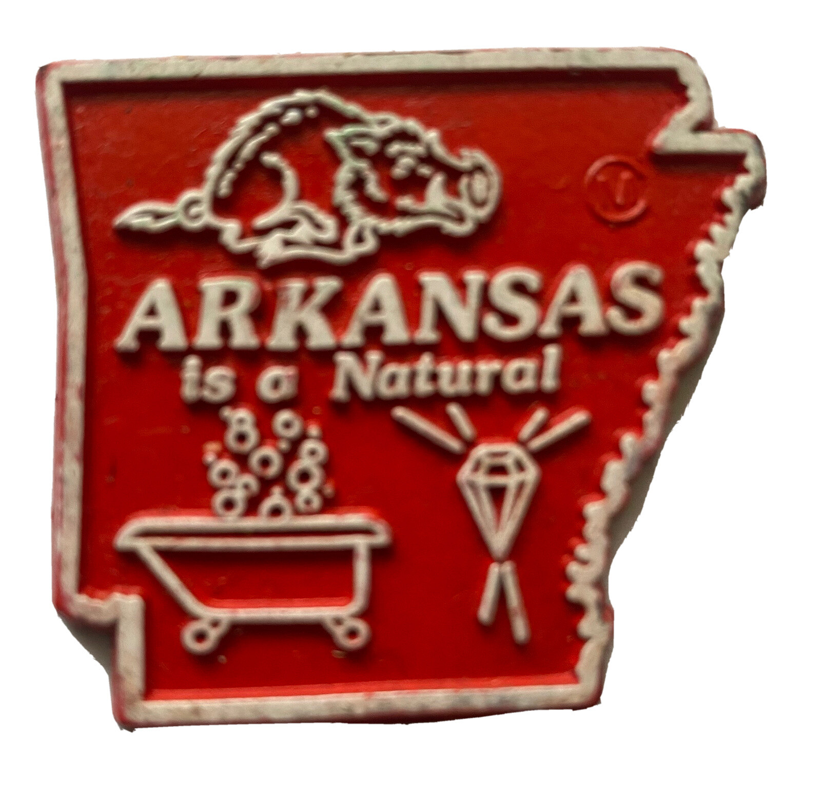 Vintage Arkansas State Magnet Arkansas is a Natural State Maps Magnet ...