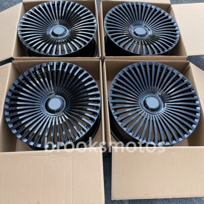 24" GLOSS BLACK STYLE FORGED WHEELS RIMS FITS FOR MERCEDES BENZ W463 ...