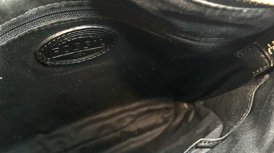 :Sturdy Urban FOSSIL Heavy Cloth Black/Cream Striped Crossbody Bag | eBay