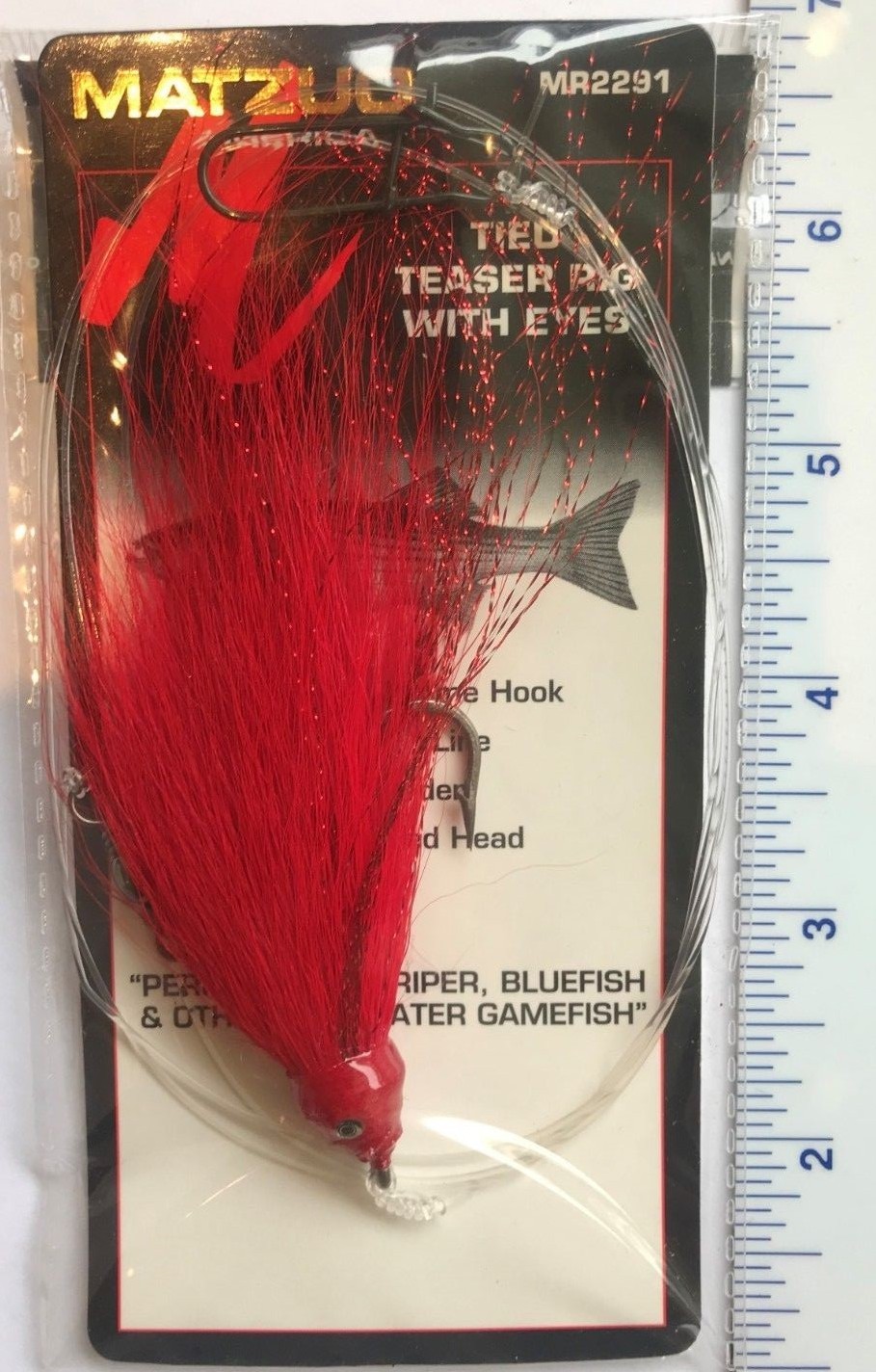 5 Matzuo Tied Teaser Rigs with Eyes 4/0 hook 60 lb.line MR2291 | eBay