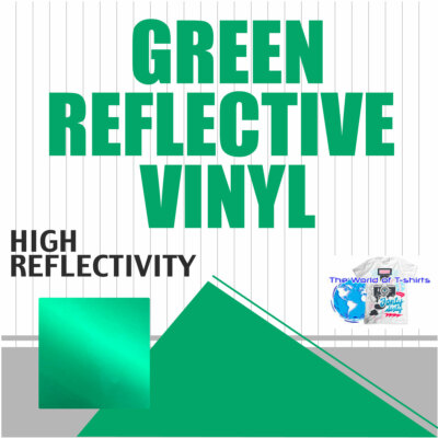 High Reflectivity GREEN Reflective Sign vinyl Adhesive Plotter 24"x 10 ...