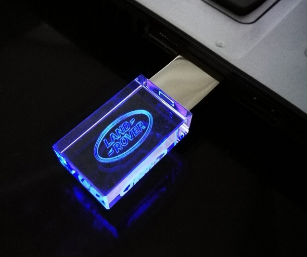 USB Flash Drive 2.0 Metal Stick Car Logo Land Rover Fan Gift Lover LED ...