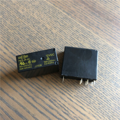 793-P-1C or 793-P-1C-V 12VDC Power Relay 16A 250VAC 8 Pins x 10pcs | eBay