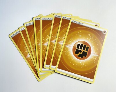 2022 Pokémon TCG 8X Basic Fighting Energy Cards | eBay