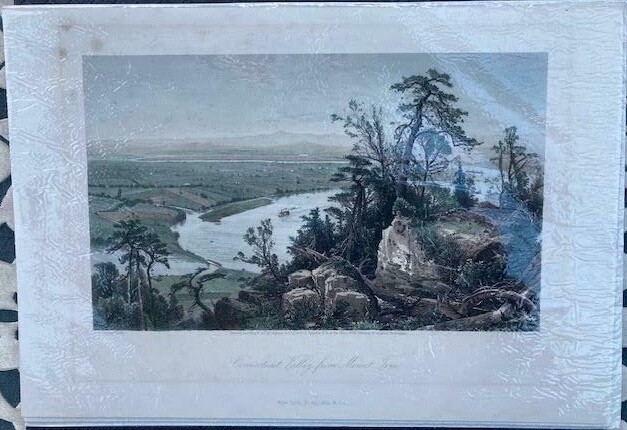 Original Vintage Plate1874 Connecticut Valley from Mount Tom D Appleton ...