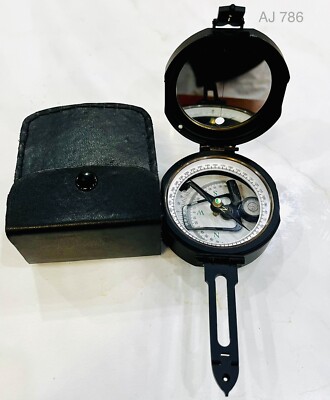 BRUNTON Pocket Transit Compass With Leather Carrying Case | eBay