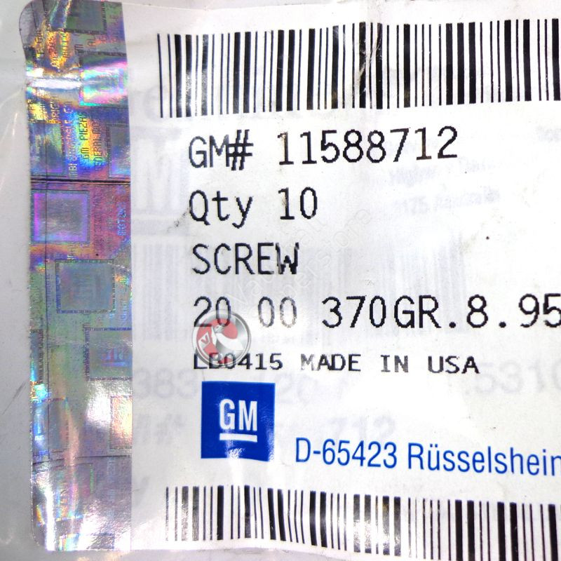 VAUXHALL SCREW HEX HEAD - GENUINE NEW - 11588712 | eBay