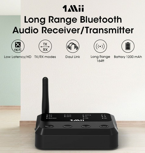 1Mii B310 - Bluetooth 5.0 Audio Transmitter Receiver 2-in-1 Built-in ...