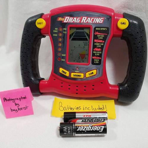 SEE VIDEO WORKS Pro Drag Racing LCD Game Electronic Handheld race ...