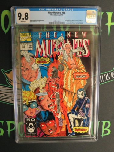 MARVEL COMICS NEW MUTANTS #98 WHITE PAGES 1ST APPEARANCE OF DEADPOOL ...