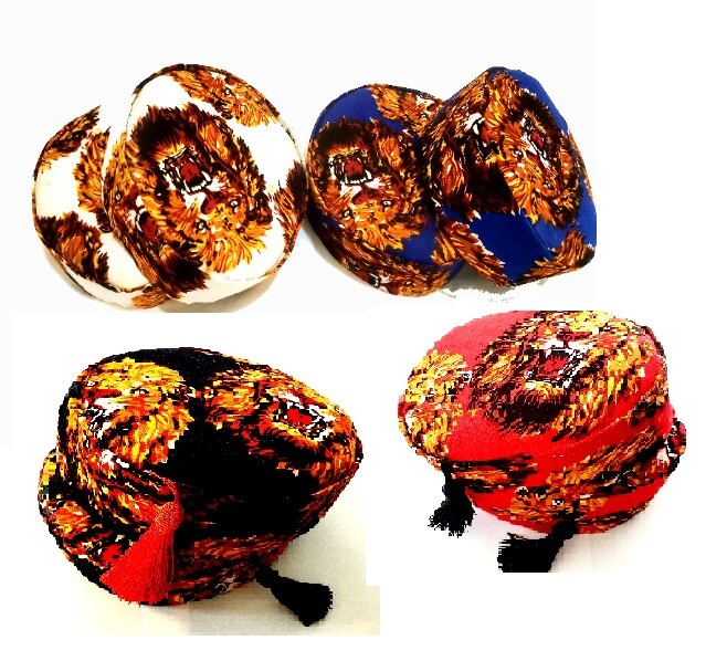 Traditional Igbo Nigerian wedding Red & Ichie Ozo Velvet Hat Cap | eBay