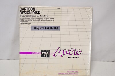 NEW Antic Software Cartoon Design Disk CAD-3D Atari ST Computer Game | eBay