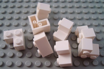 LEGO Lot of 8 White 2x2 Corner Brick Pieces | eBay