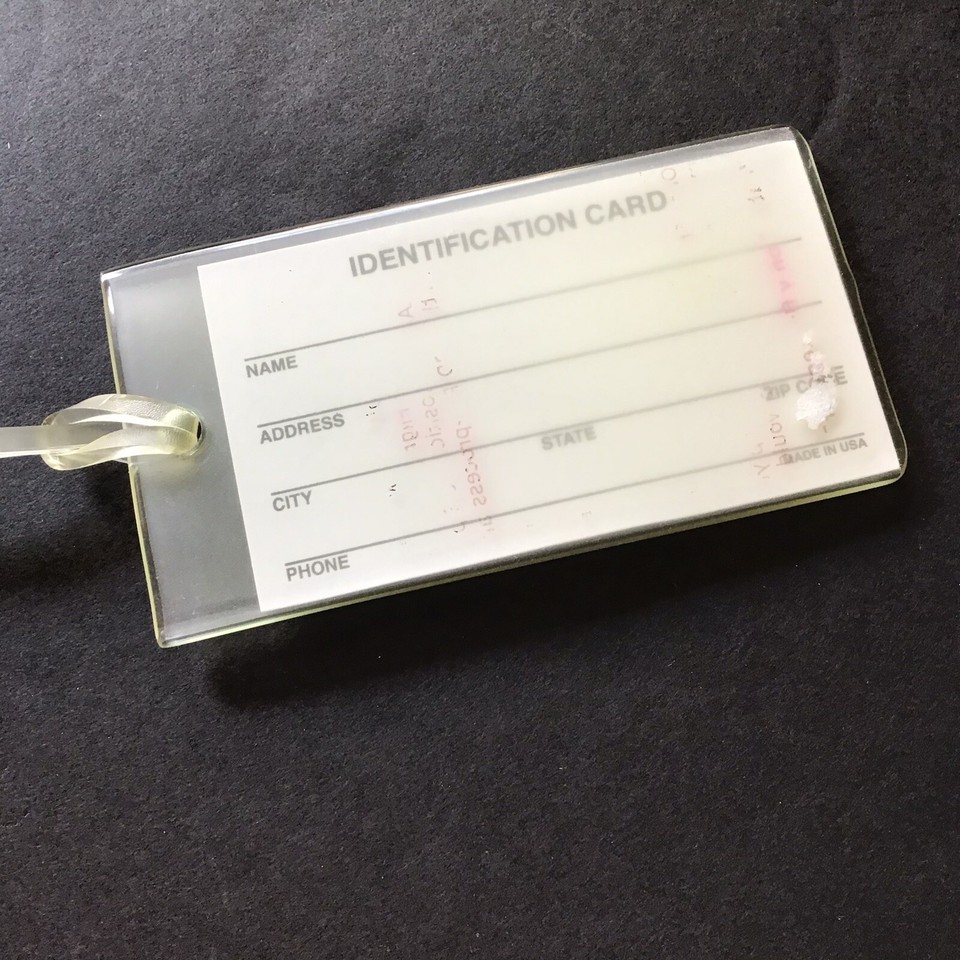 Delta Air Lines Vinyl Luggage Tag - Soft Jelly ID Baggage Tag | eBay