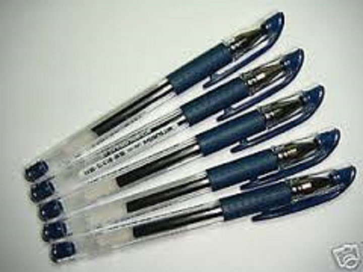 5x SIGNO DX Blue Black Pens 0.38mm Uniball Japan UM-151 Mitsubishi Uni ...
