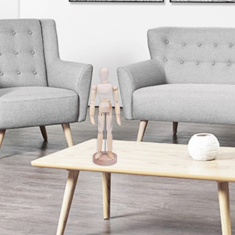 Wooden Joints Person Decorative Model Photo Prop Wood Craft Groceries ...