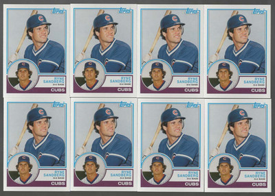 (8) Ryne Sandberg 2006 TOPPS ROOKIE OF THE WEEK REPRINT CARD LOT #24 ...