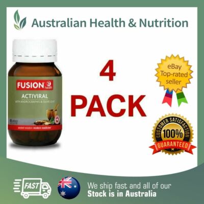 4 x FUSION HEALTH ACTIVIRAL 60 CAPSULES (VIRAFORCE) + FREE SAME DAY ...