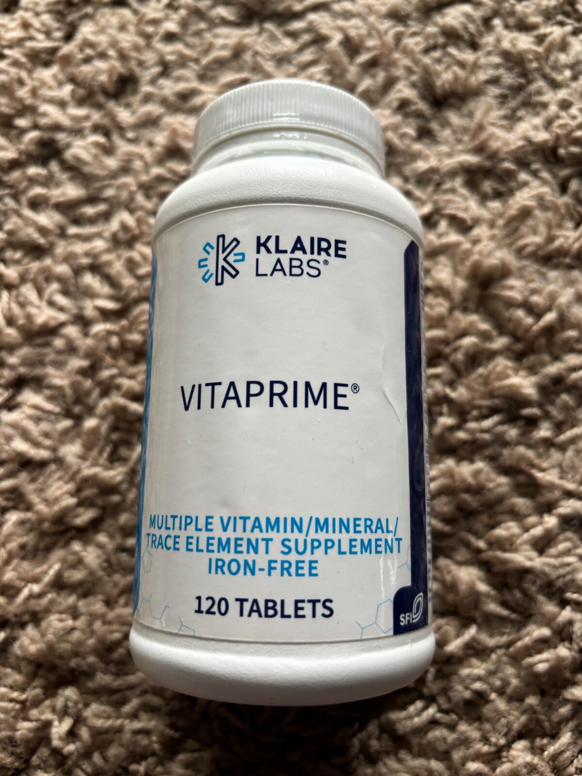 Klaire Labs Vitaprime, Iron-Free Multivitamin (120 Tablets) - Exp. 12/ ...