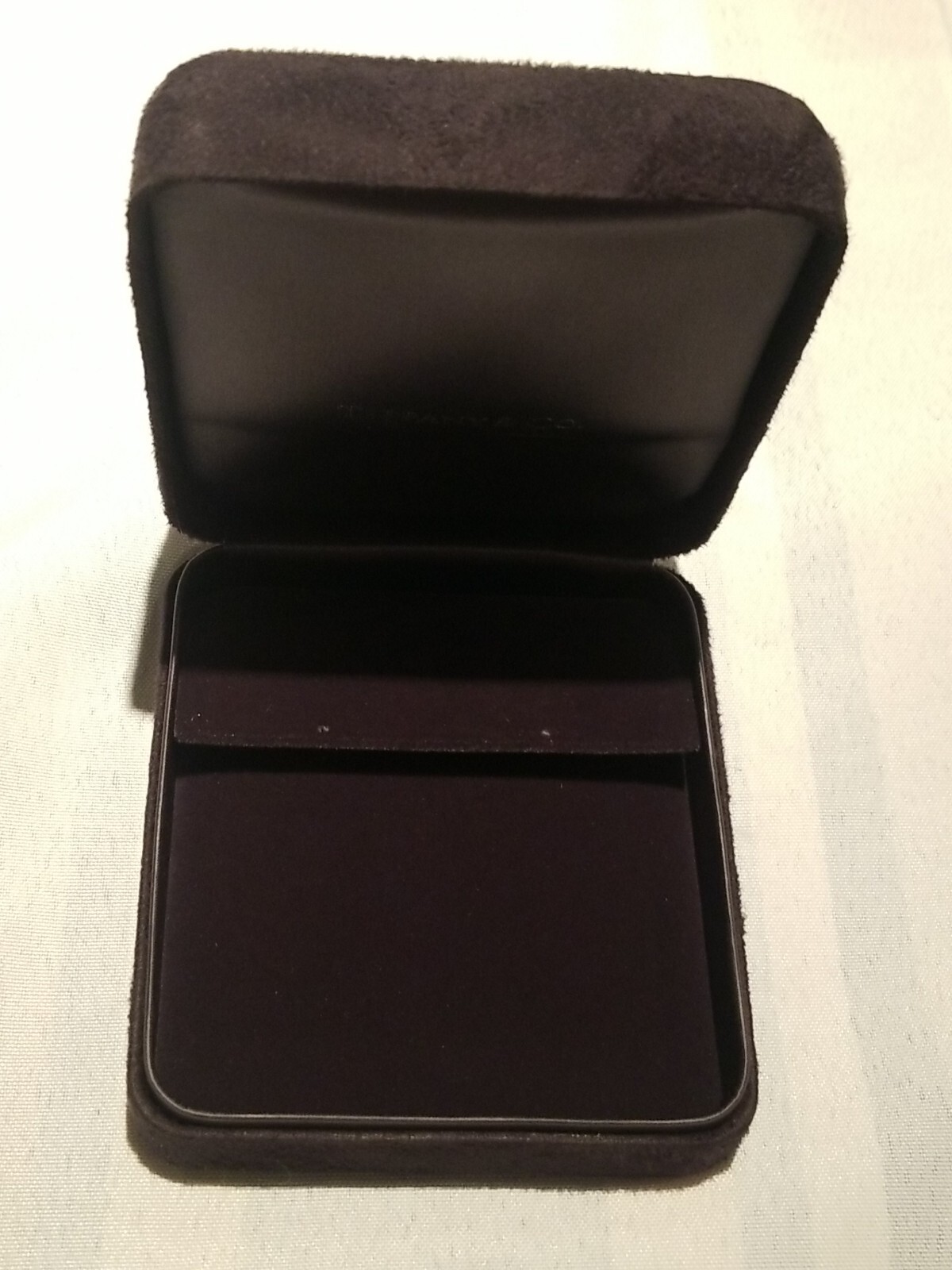 Tiffany Co Empty Black Suede Jewelry Box 4”x3.25”x1.25” h ,Free ...