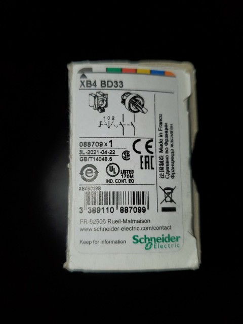 1pc Schneider Xb4-bd33 (zb4bd3 Zb4bd103) Pushbutton Switch for sale ...