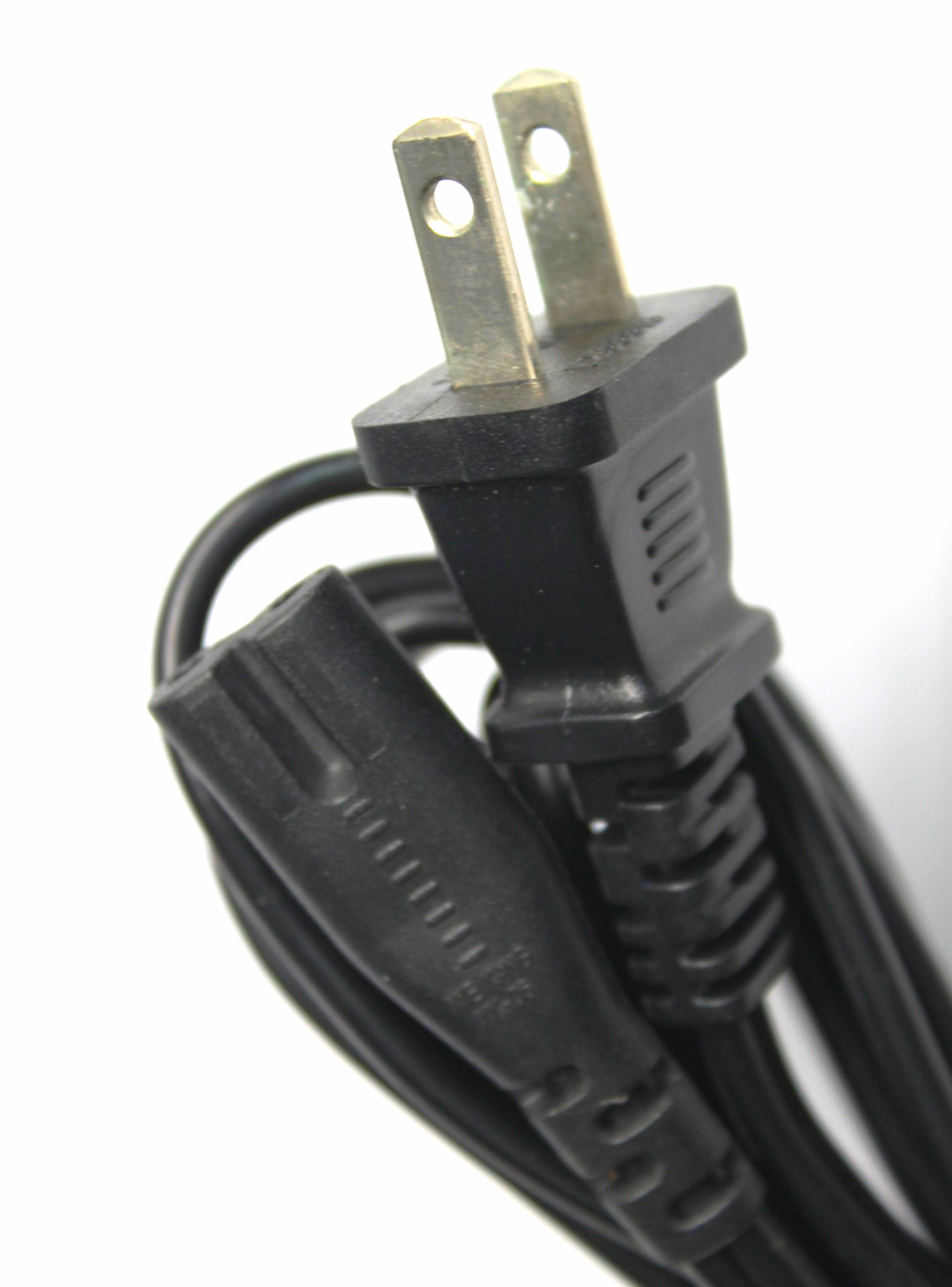 Non-Polarized AC Power Cord Replacement Cable for VHS CD DVD Disc ...