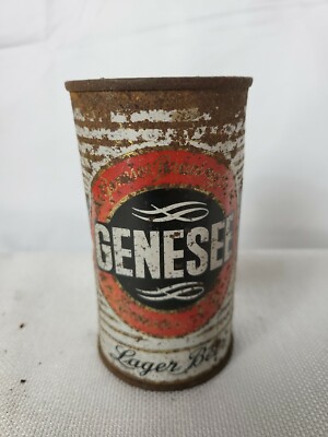 Genesee Lager Beer Flat Top Beer Can EMPTY | eBay