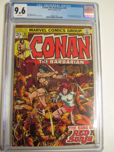 Conan 24 CGC 9.6 White Pages First Full Appearance Red Sonja | eBay