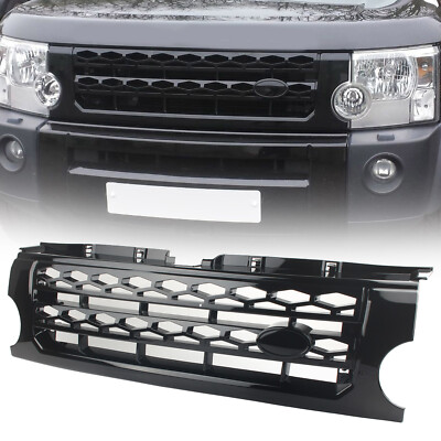 1 Pcs New Black Front Grille Bumper Mesh For Land Rover Discovery LR3 ...
