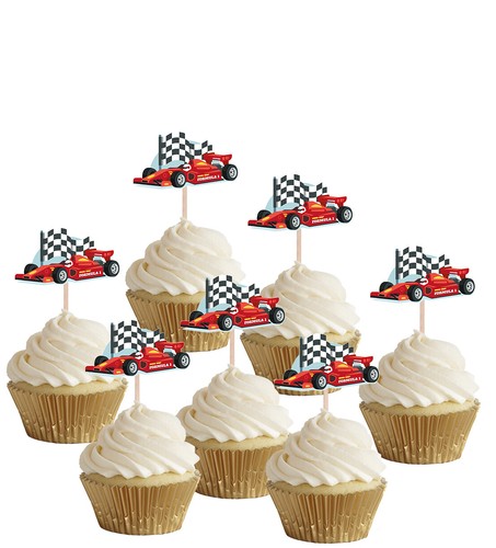 Formula 1 F1 Birthday Cupcake & Party Food Toppers Decorations Picks 14 ...