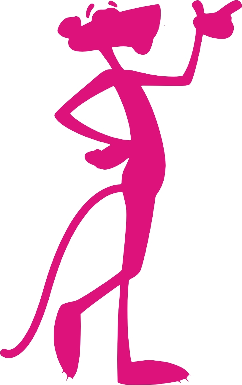 Sticker Vinilo - Pantera Rosa - Pink Panther - Wall Decall - Vinyl ...
