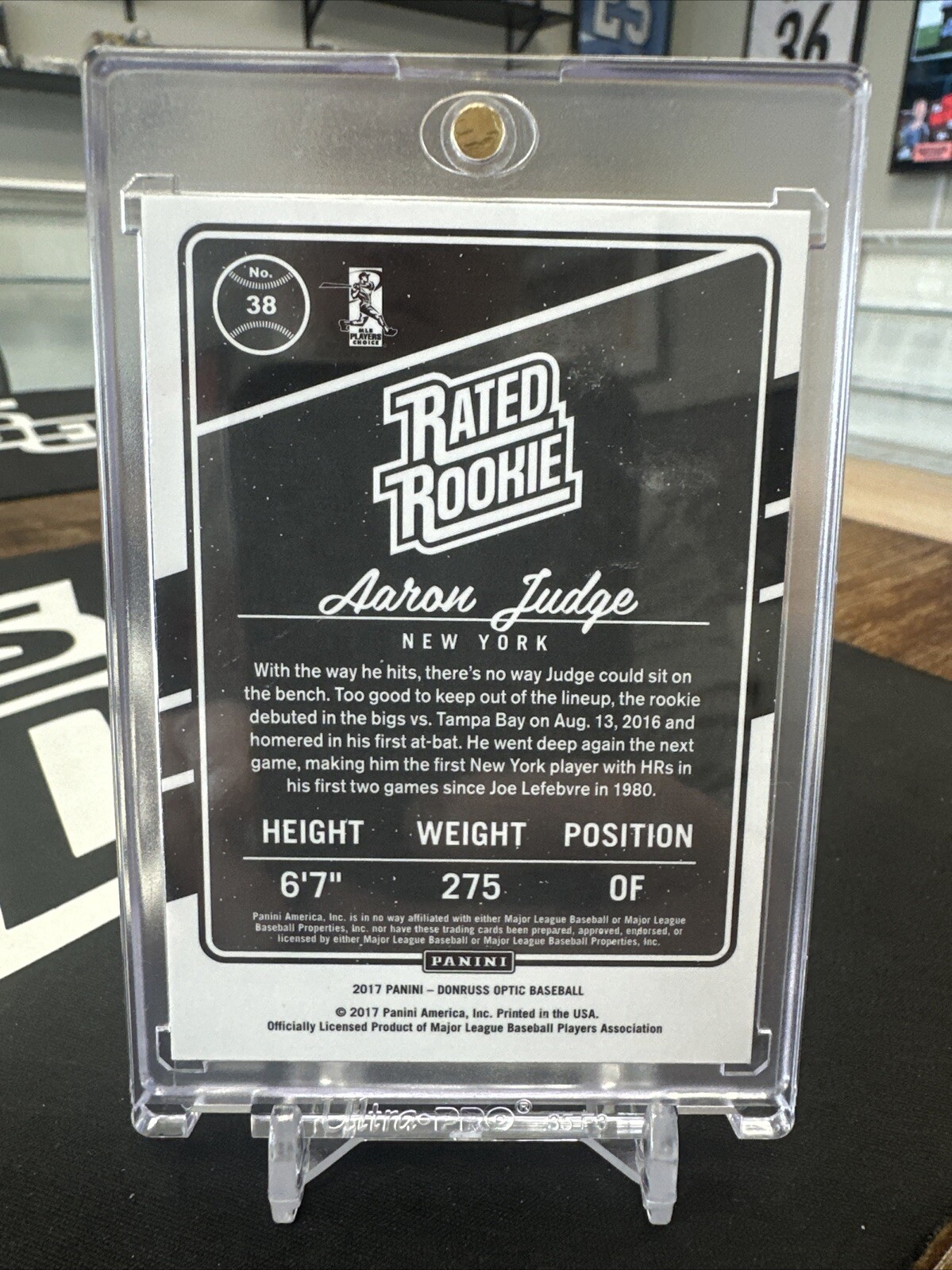 2017 Panini Donruss Optic Aaron Judge Rated Rookie NY Yankees Rookie ...