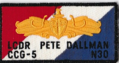 USN CCG-5 N30 LCDR Pete Dallman Surface Officer Warfare Nametag Wing ...