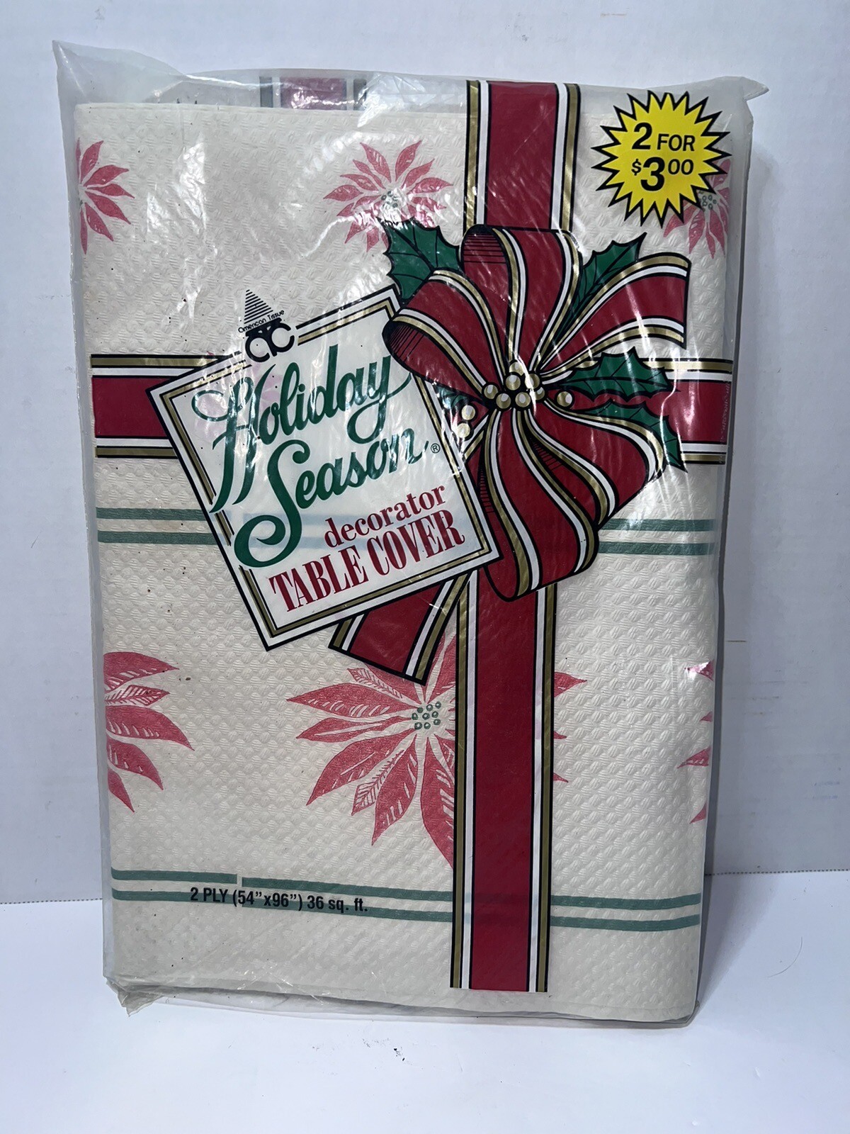 American Tissue Corp NIB NOS Decorator Table Covers Vintage Christmas ...