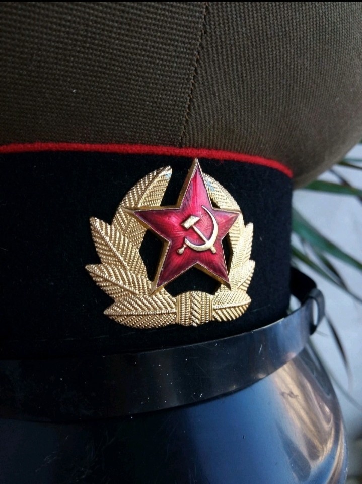 Vtg Soviet Army CAP, Soviet PARADE Cap Military USSR Russian OFFICER ...